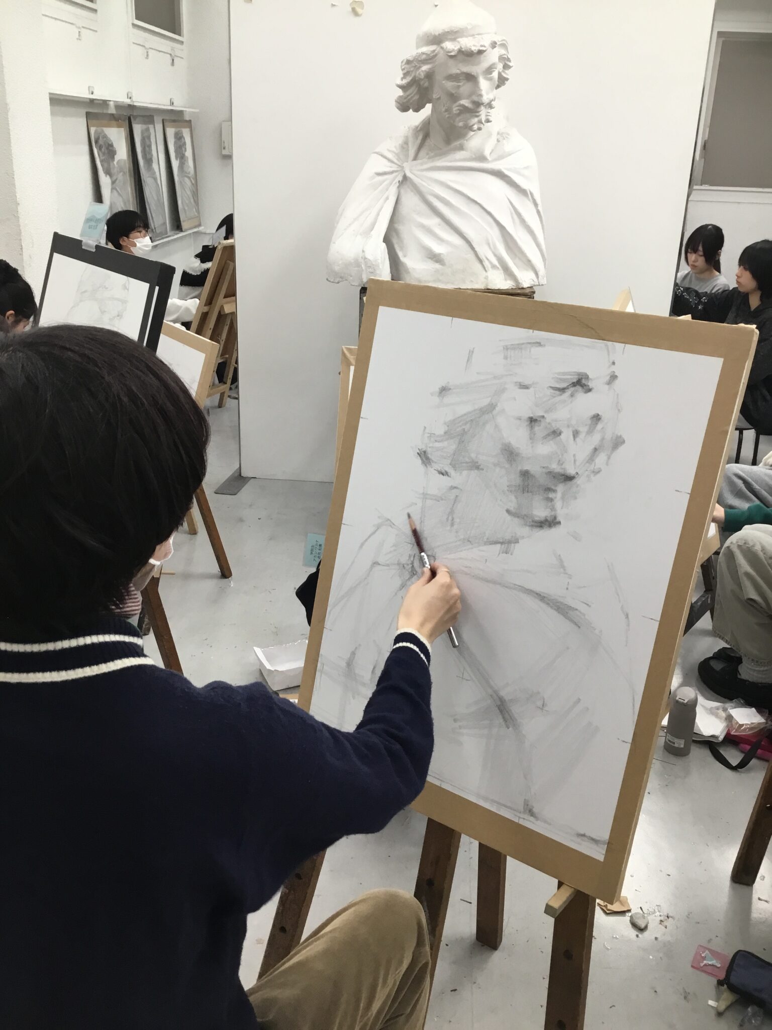 基礎科_冬季講習2期Aが始まりました〜〜！☃️ ️ | すいどーばた美術学院